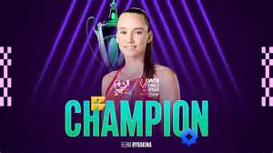 Champions Corner Catching Up With Wta Finals Champion Elena Rybakina