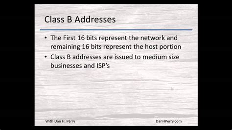 Tcpip Basics Part 008 Ip Version 4 Classes Youtube