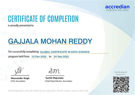 Mohan Reddy Gajjala On Linkedin Accredian Datascience Dataengineer
