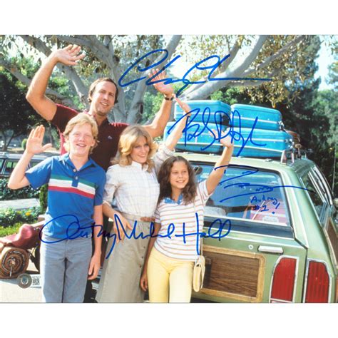 National Lampoons Vacation 11x14 Photo Signed By 4 With Chevy