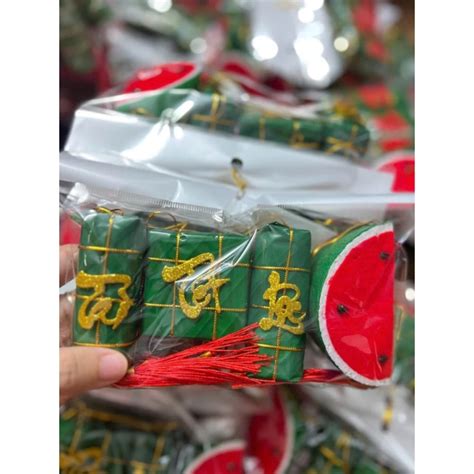 Set Xốp Bánh Chưng Bánh Tét Dưa Hấu Trang Trí Tết Giảm Giá 55k Thay Vì