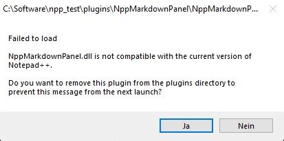 Plugin Failed To Load Issue Mohzy Nppmarkdownpanel Github