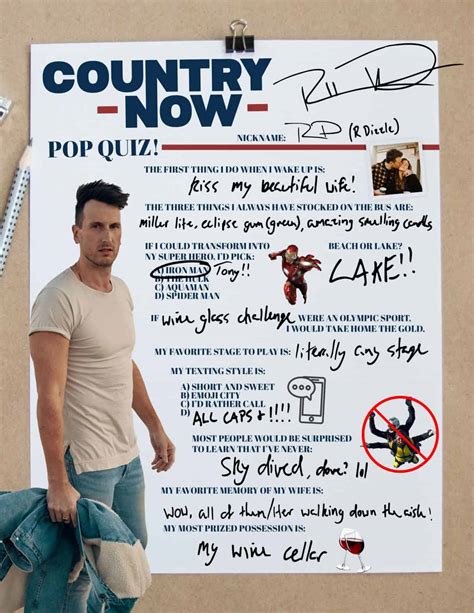 Russell Dickerson Takes The Country Now Pop Quiz Country Now