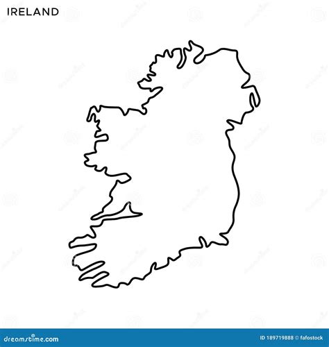 Blank Map Of Ireland Printable
