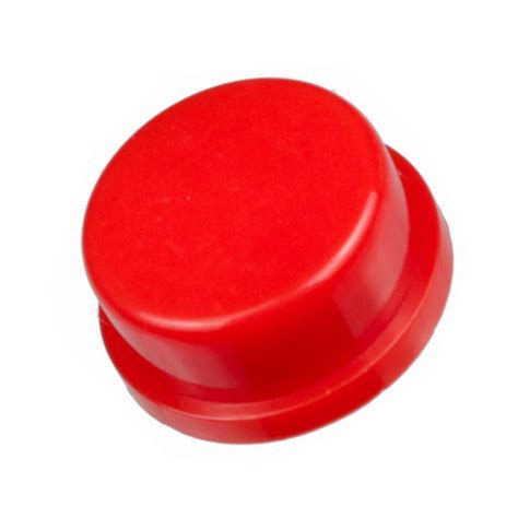 Capa Para Push Button Chave Táctil 6x6x73mm Vermelha Instituto Digital