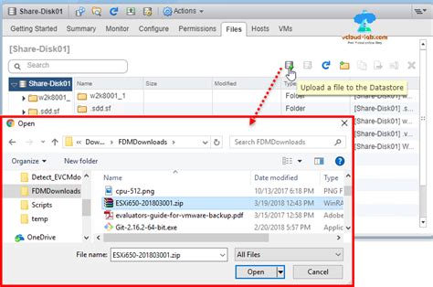 Upload Files To Vmware Esxi Datastore Different Methods Vgeek Tales From Real It System