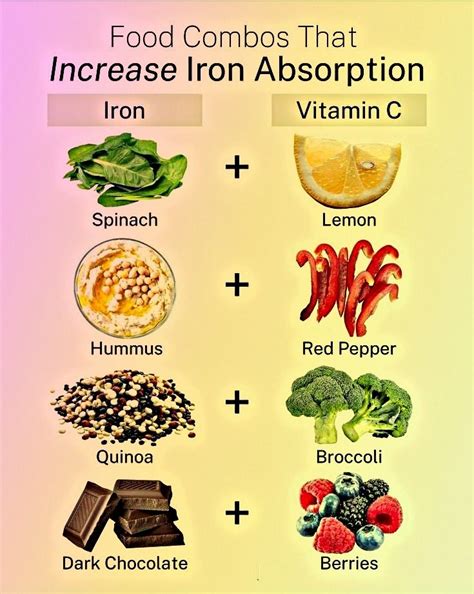 Iron Vitamin C Foods With Iron Foods High In Iron Healthy Recipes