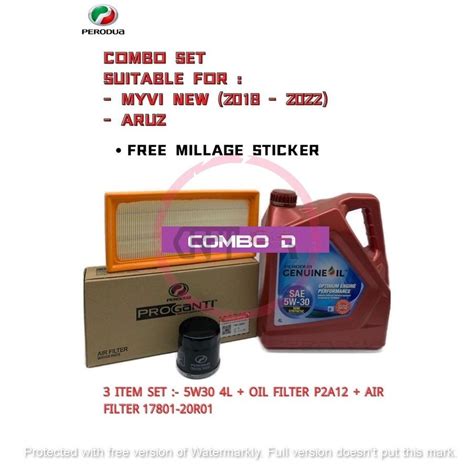 Sc497 Combo Minyak Hitam Enjin Free Oil Filter And Air Filter Perodua
