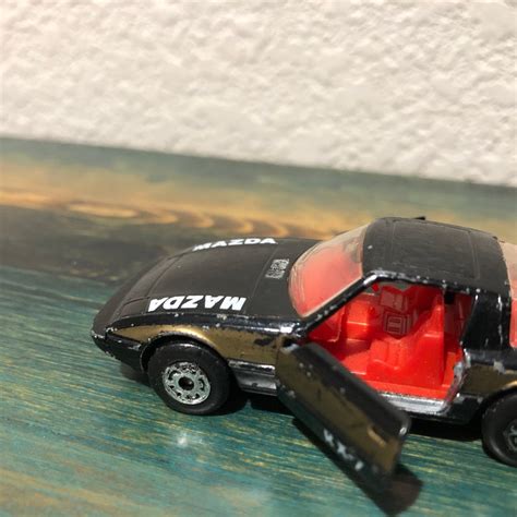 Matchbox Mazda Rx 7 Black Die Cast Car 1982 Etsy