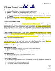 Script For Debate Latest EXAMPLE OF DEBATE SPEECH Speaker 1