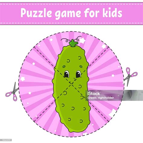 아이들을위한 퍼즐 게임 교육 개발 워크 시트 아이들을위한 게임을 학습 활동 페이지 유아용 유치원 수수께끼 귀여운 만화 스타일의 간단한 평면 고립 벡터 일러스트 놀기에 대한