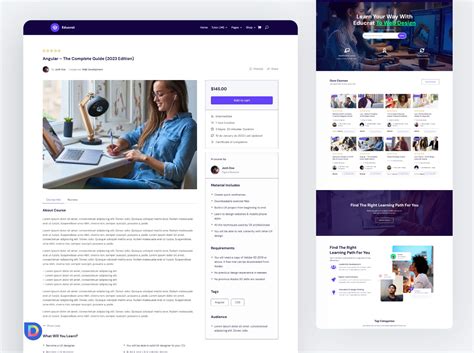 Educrat Tutor LMS ELearning Divi Template UXDivitemplates