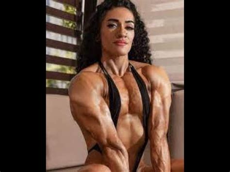 Strong Female Bodybuilder Flexing Her Pecs Youtube