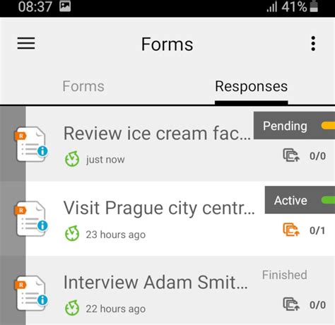 Collecting Mobile Data In Nestforms