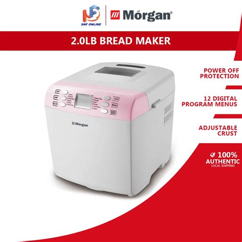 Morgan Bread Maker 2lb Mbm 1020 Shopee Malaysia