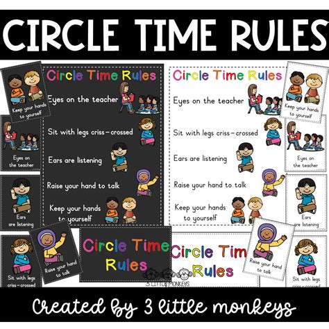 Circle Time Rules Circle Time Social Story Social Emotional Learning