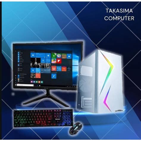 Jual Pc Gaming Core I Ram Gb Vga Gb Led Siap Games Shopee Indonesia