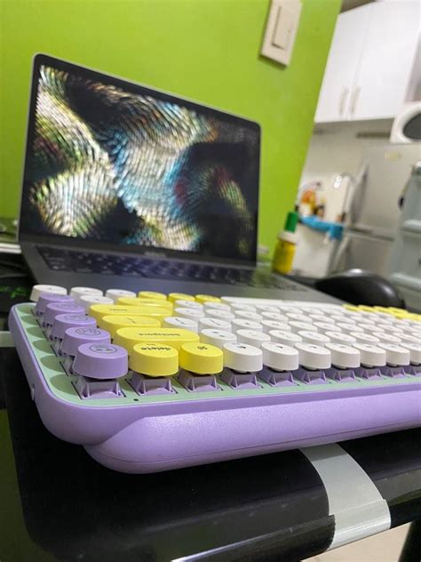 Logitech Pop Keys Wireless Mechanical Keyboard Computers Tech Parts Accessories Computer