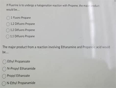 [solved] If Fluorine Is To Undergo A Halogenation