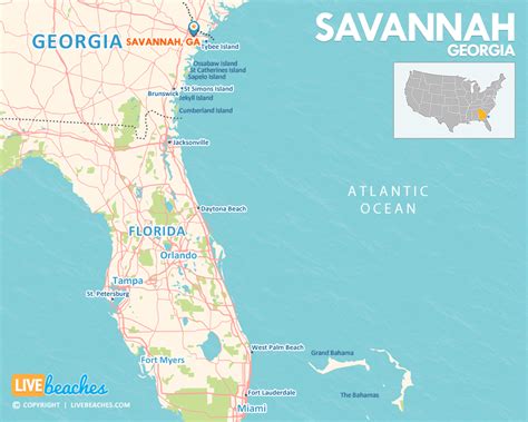 Where Is Savannah Ga Savannah Georgia Map Georgia Map Vintage