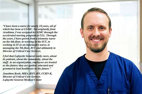 Meet Jonathon Koob Director Of Critical Care Services At Lafayette