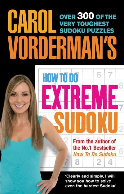 Carol Vordermans How To Do Extreme Sudoku By Carol Vorderman Penguin