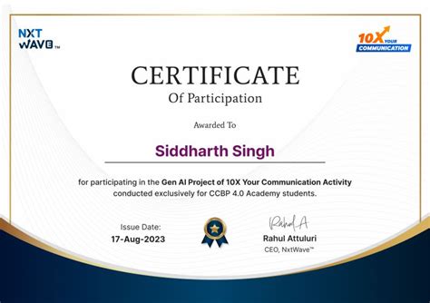 Siddharth Singh On Linkedin Ccbp Nxtwave Ccbpian Ccbpacademy 10xyourcommunication Video