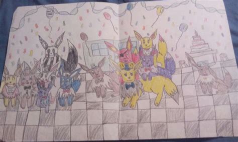 Eevee Fnaf Toy And Original Characters Balloons By Wolfqueen3462 On Deviantart