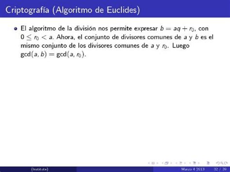 Unidad Algoritmo De Euclides Unidad Algoritmo De Euclides