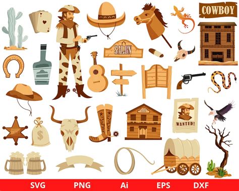 Wild West Cowboy Clipart Cowboy Clipart Wild West Clipart Western