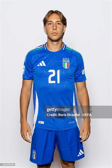 Jacopo Fazzini Of Italy Poses For A Portrait Ahead Of The Uefa News
