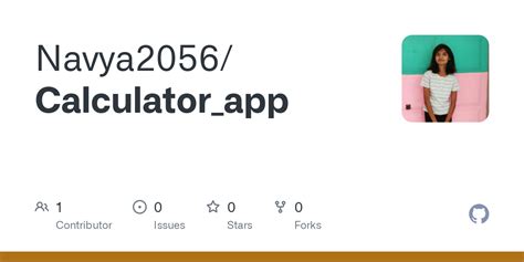 Github Navya Calculator App
