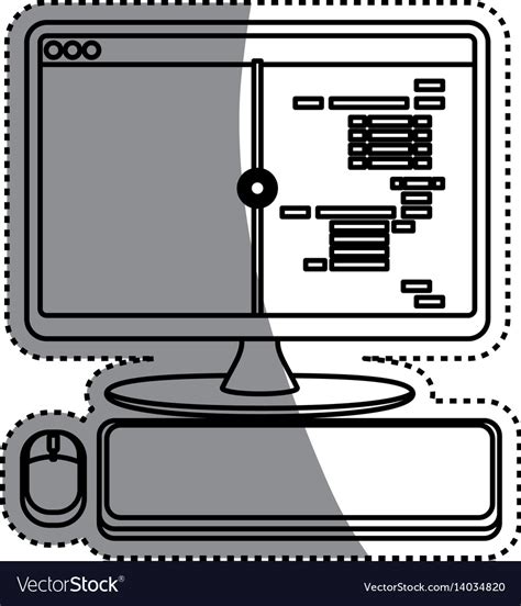 Html Programming Code Royalty Free Vector Image