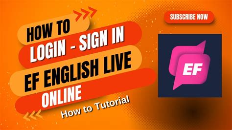 How To Login To Ef English Live Ef Sign In Youtube