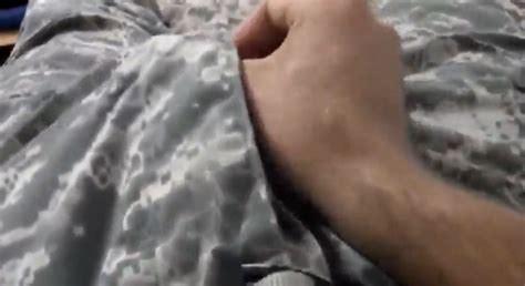 St8 Army Guy In Barracks Baited To Jerk Off