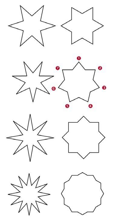 Moldes De Estrellas Para Imprimir Y Recortar Um Dos Moldes De Cora O