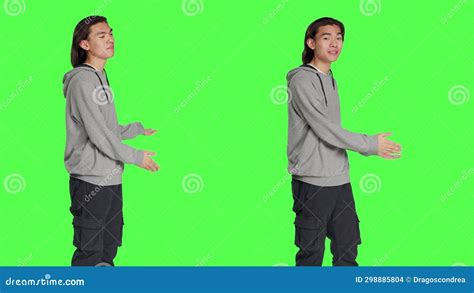 male model creating advertisement stock footage video of isolated