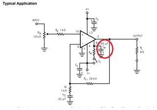 LM3886: need support to select mute capacitance of LM3886 - Audio forum ...