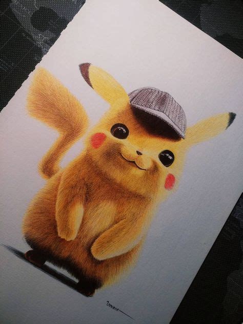 Feature🎨realistic Art 160k🔥 On Instagram Detective Pikachu 😍🌟 Follow
