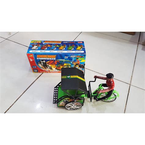 Jual Mainan Becak Miniatur Becak Indonesia Shopee Indonesia