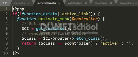 Cara Membuat Halaman Dinamis Dan Menu Active Menggunakan Codeigniter Part Kursus Web Programming