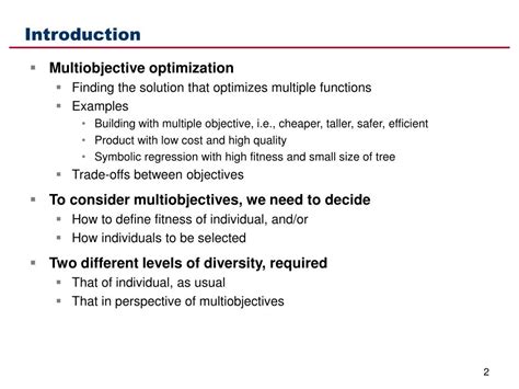 ppt multiobjective optimization powerpoint presentation free