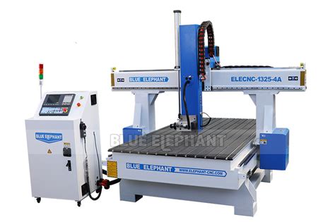 Classical 4 Axis Wood CNC Router Machine 4x8 Size Blue Elephant CNC Machinery
