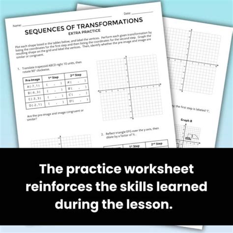 Sequence Of Transformations Notes And Practice Worksheets Ckmath®