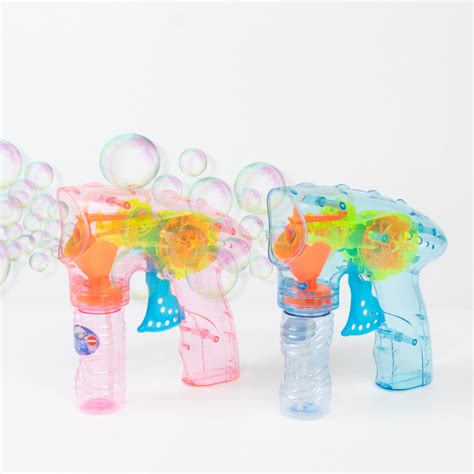Wind Up Bubble Guns 6 Pack Led Blasters Efavormart