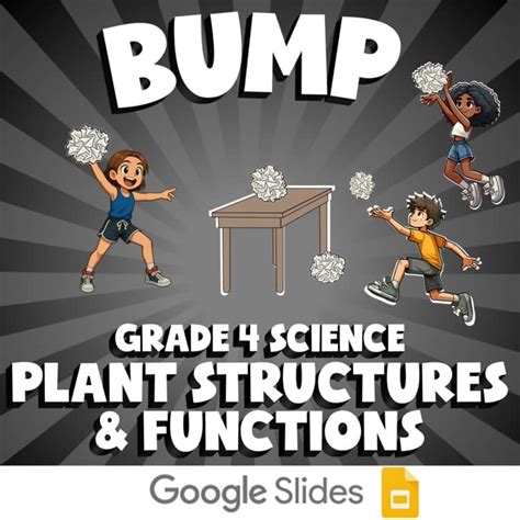 Plant Structures And Functions Bump Science Game No Prep Grade 4 Review