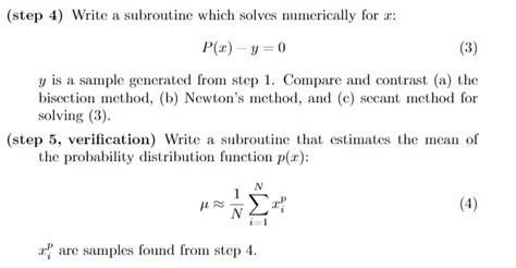 Solved Step 4 Write A Subroutine Which Solves Numerically