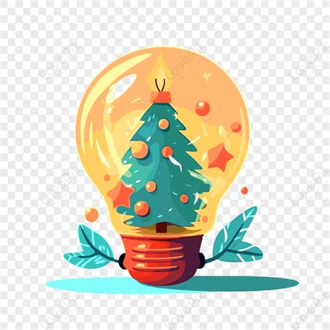크리스마스 전구클립 아트상표만화 Png 일러스트 무료 다운로드 Lovepik