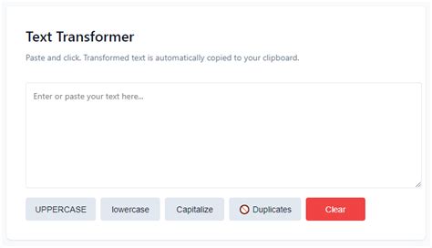 Text Transformer Svelte Themes