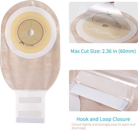 Konweda Ostomy Bags One Piece Drainable Pouches For Colostomy